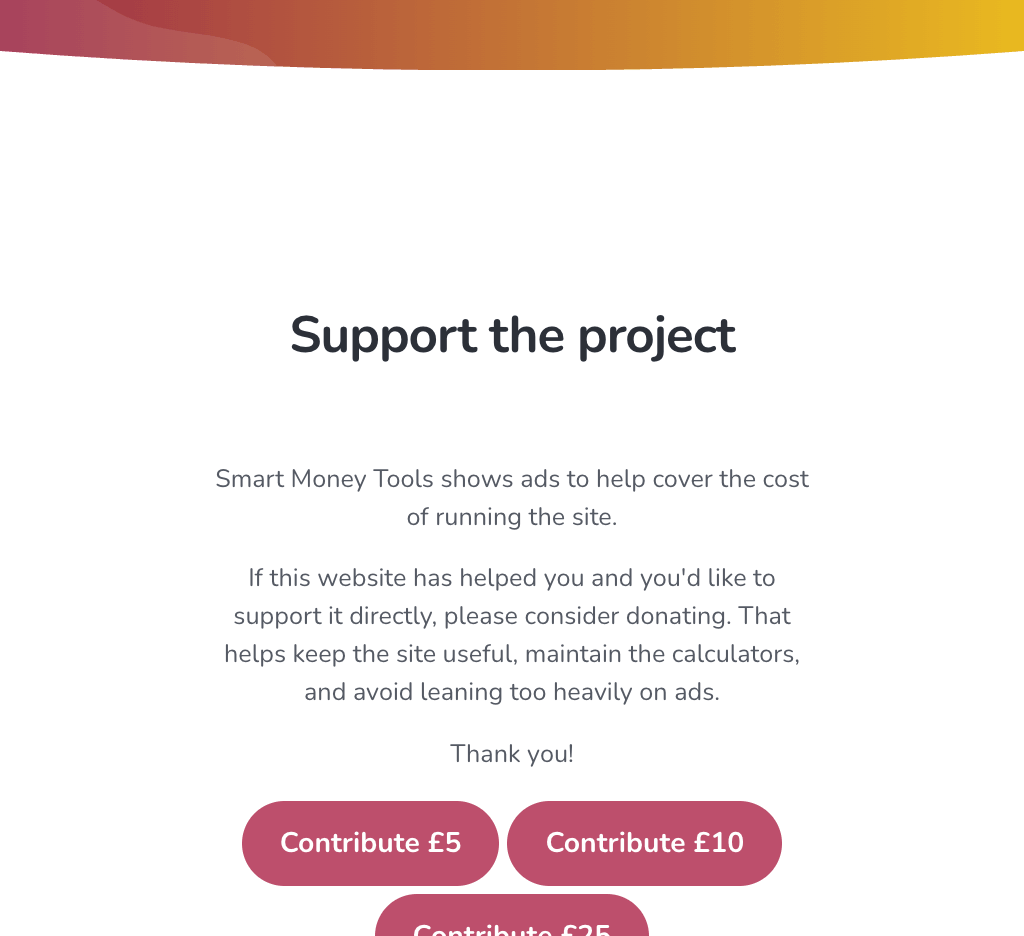 Support The Project