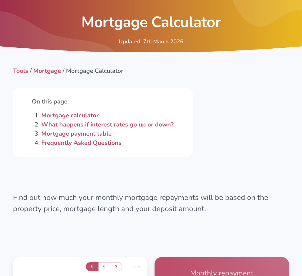 Mortgage Calculator