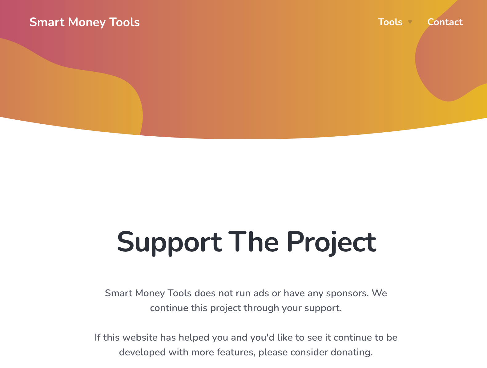 Support The Project